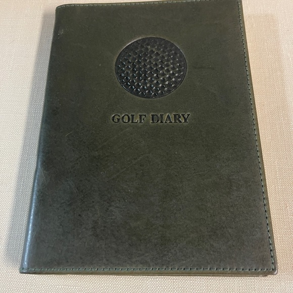 Other | Golf Diary In Green Leather Made In Italy Written By Vais ...